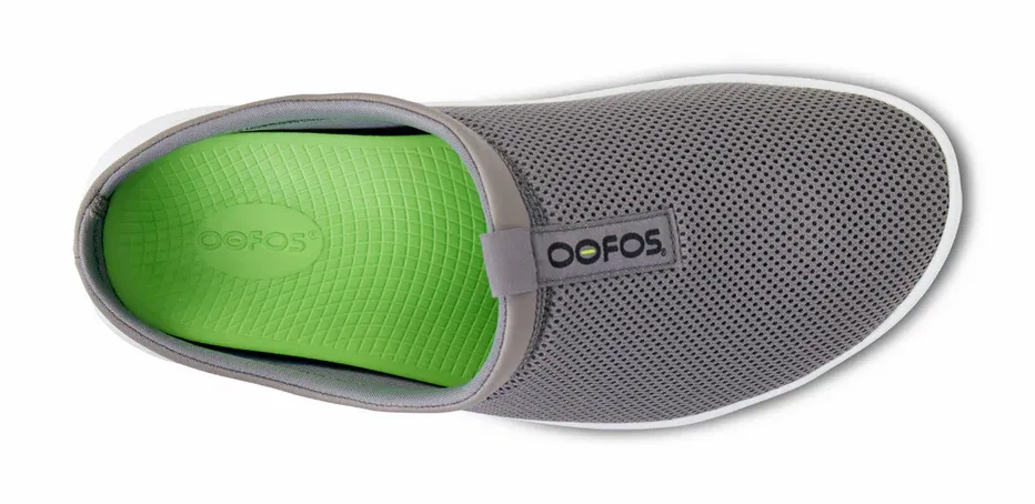 oofos M OOCOOZIE SPORT MULE WHITE SLATE oofos M OOCOOZIE SPORT MULE WHITE SLATE